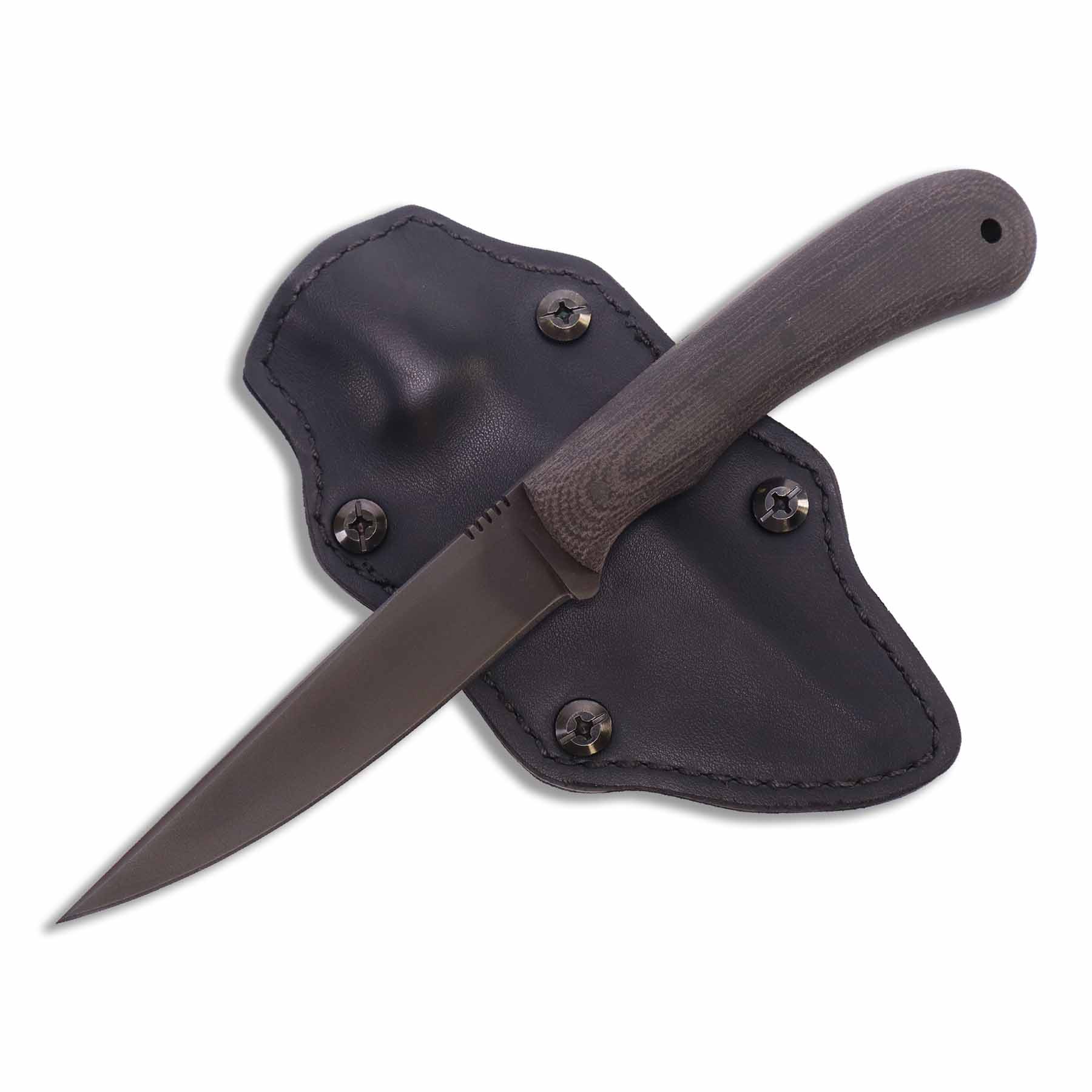 Winkler Knives WK Operator Knife - Black Micarta – Offbase Supply Co.