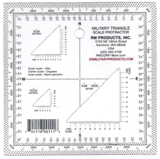 USGI RM Products Military Coordinate Scale & Protractor – Offbase ...